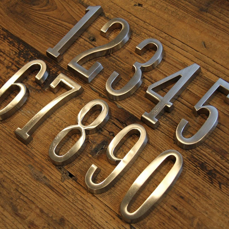 Nummer - Modern House Numbers– Silky decor
