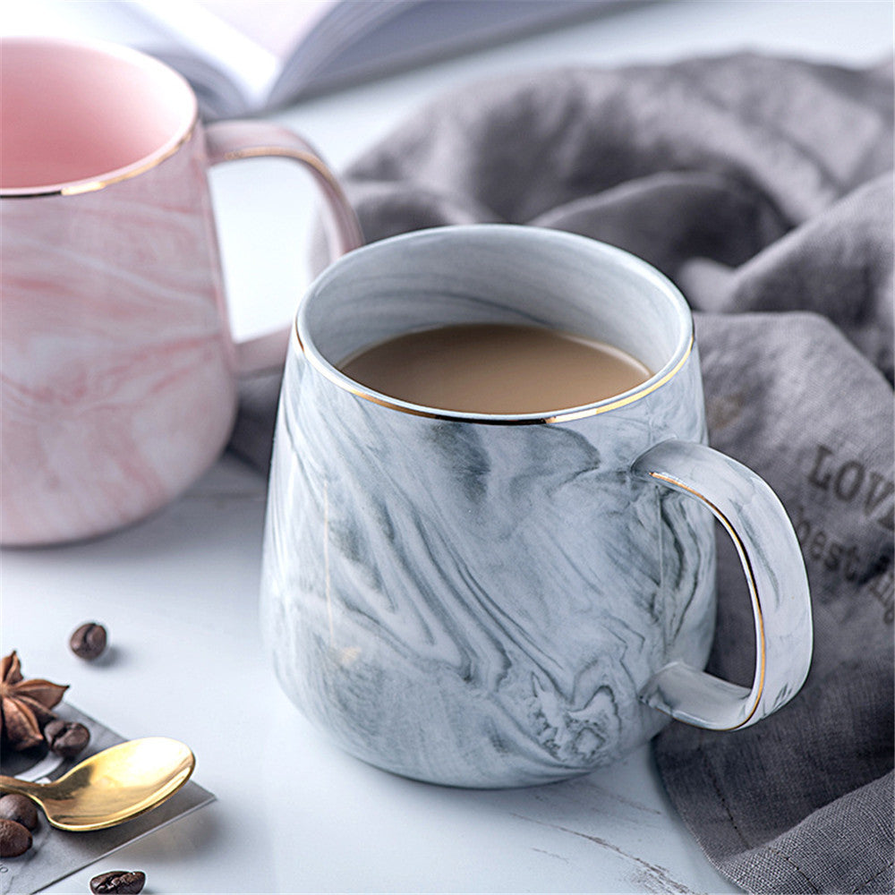 Luxury Marble Pattern Ceramic Mug– Silky decor