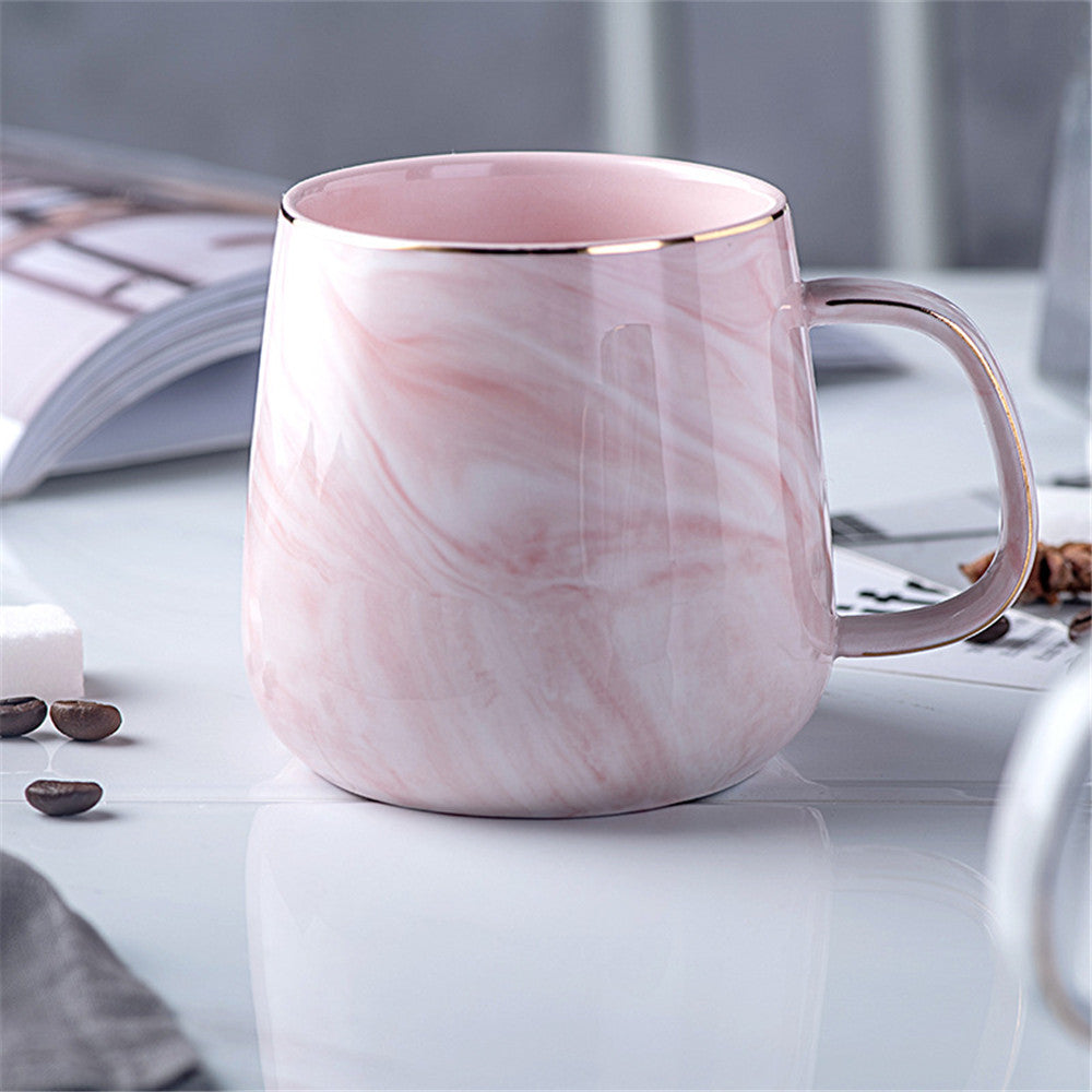 Luxury Marble Pattern Ceramic Mug– Silky decor
